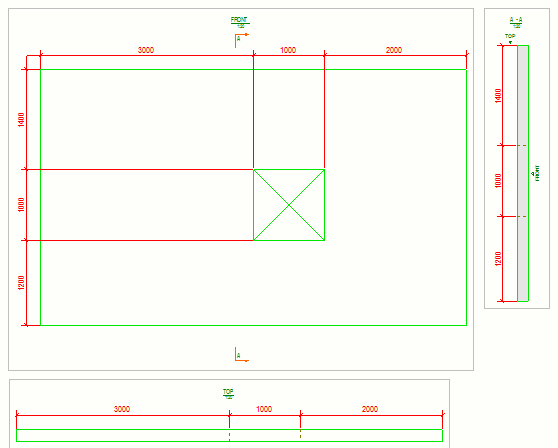 Dimensioning method of shapes, holes and recesses | Trimble User Assistance