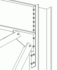 Corner bolted gusset (57) | Tekla User Assistance