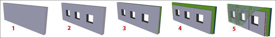 Wall layout tools | Trimble User Assistance