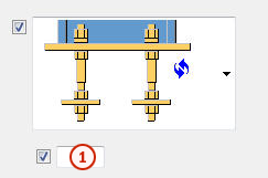 Web stiffened base plate (1016): Extra plates tab | Tekla User Assistance