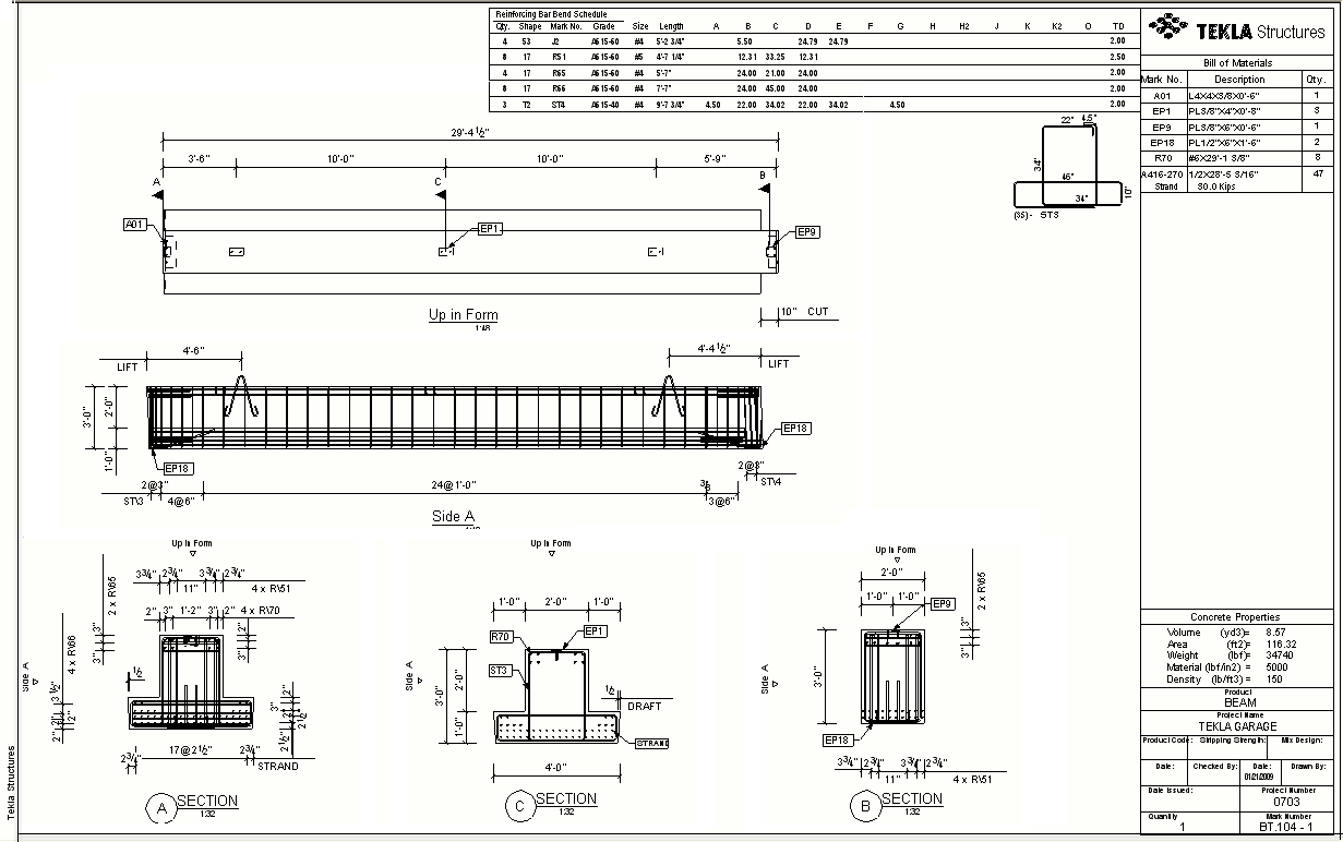 Ejemplo: viga | Tekla User Assistance