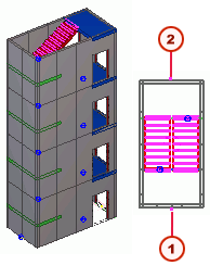 Cajas de escaleras y ascensor (90) | Tekla User Assistance