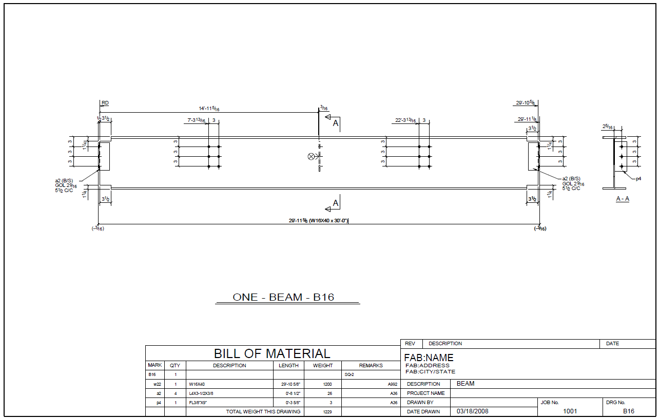 Ejemplo: viga | Tekla User Assistance