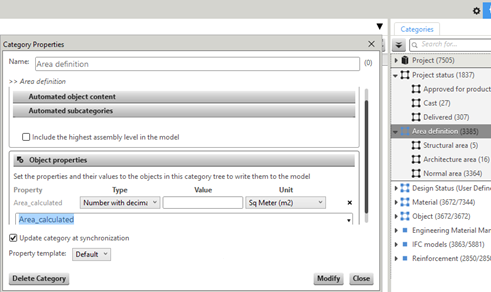 Ejemplo: Cálculo e informe de áreas según tipo de objeto y estado de ...