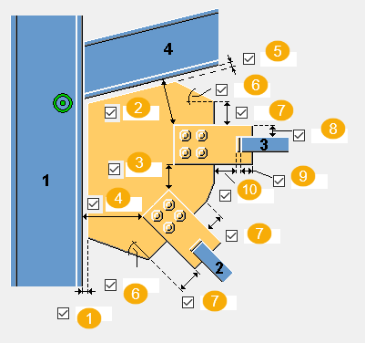 Gousset soudé 2 P+ Tubes (56) | Tekla User Assistance