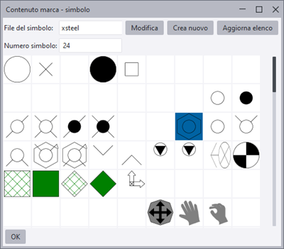 Aggiunta di simboli nei disegni | Tekla User Assistance