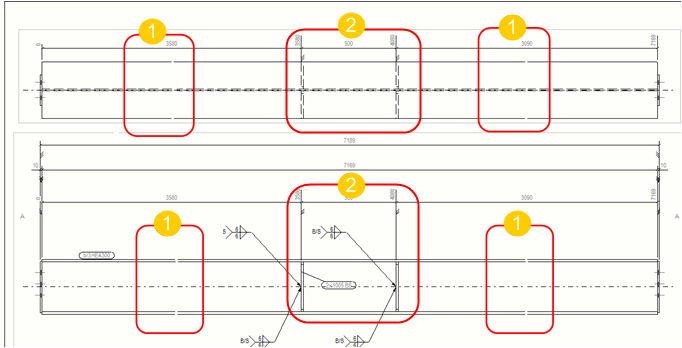 部材の短縮または延長 | Tekla User Assistance