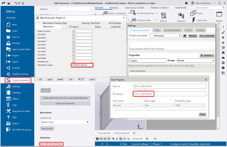 IFC 形式でのエクスポート | Tekla User Assistance