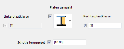 Voorbeeld: Het dialoogvenster van een aangepast schotjedetail aanpassen ...